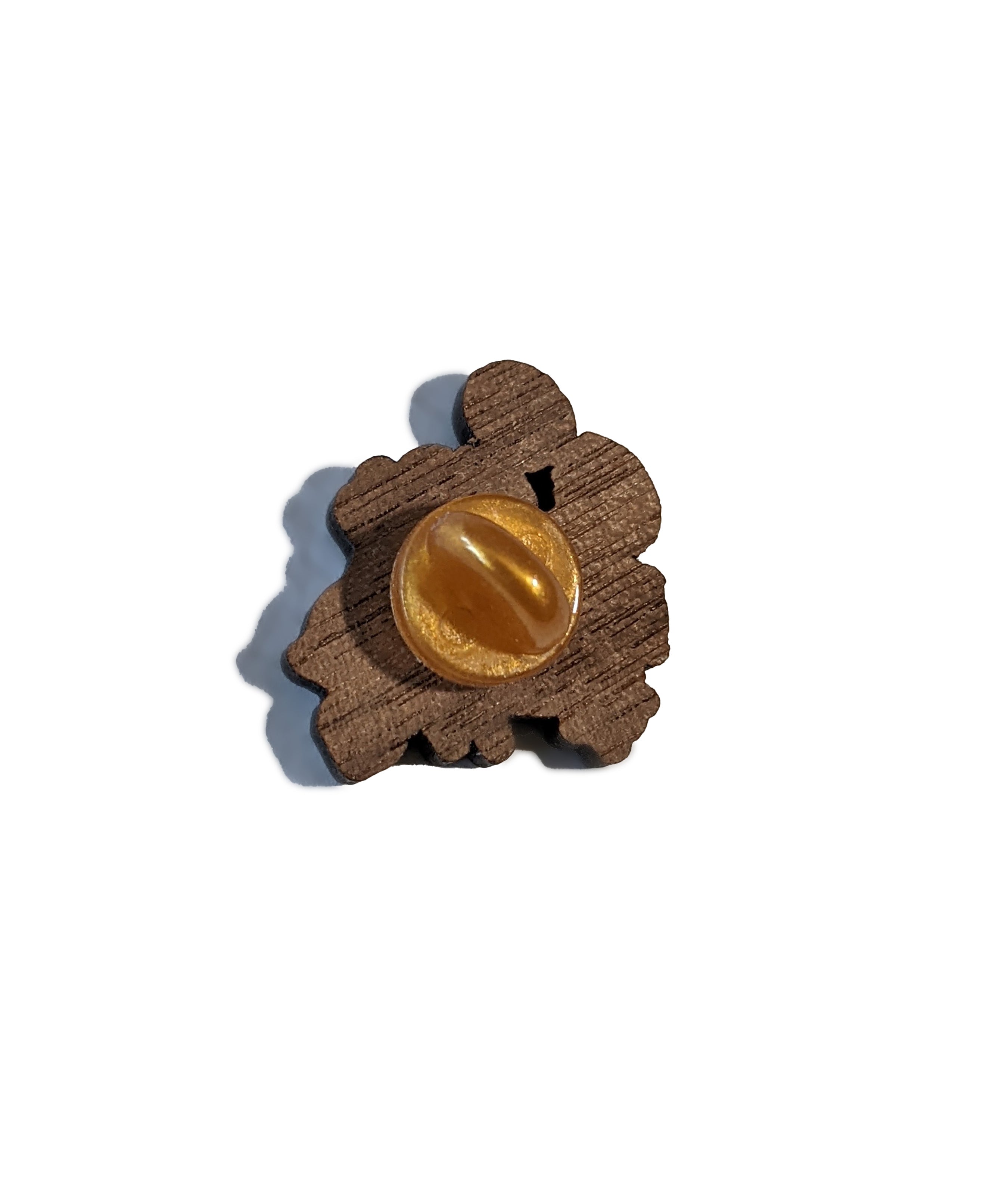 August Birthday Flowers Wooden Pin